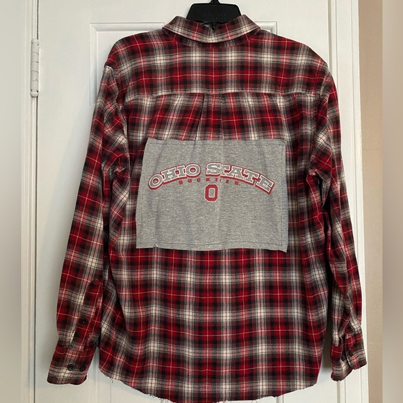Tops | Ohio State University Flannel Shirt | Poshmark
